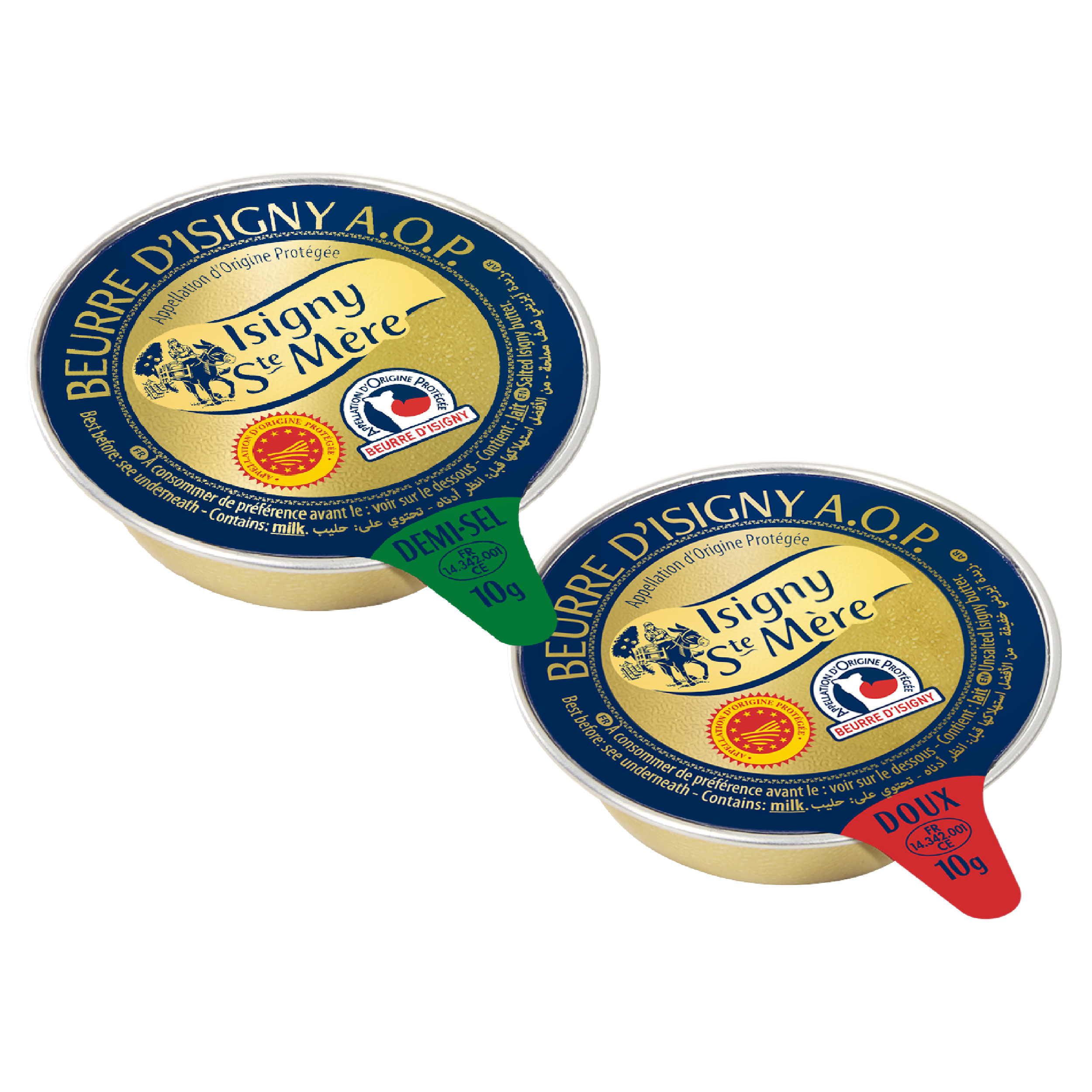 Isigny AOP Butter portion, unsalted semi-salted - Wisk